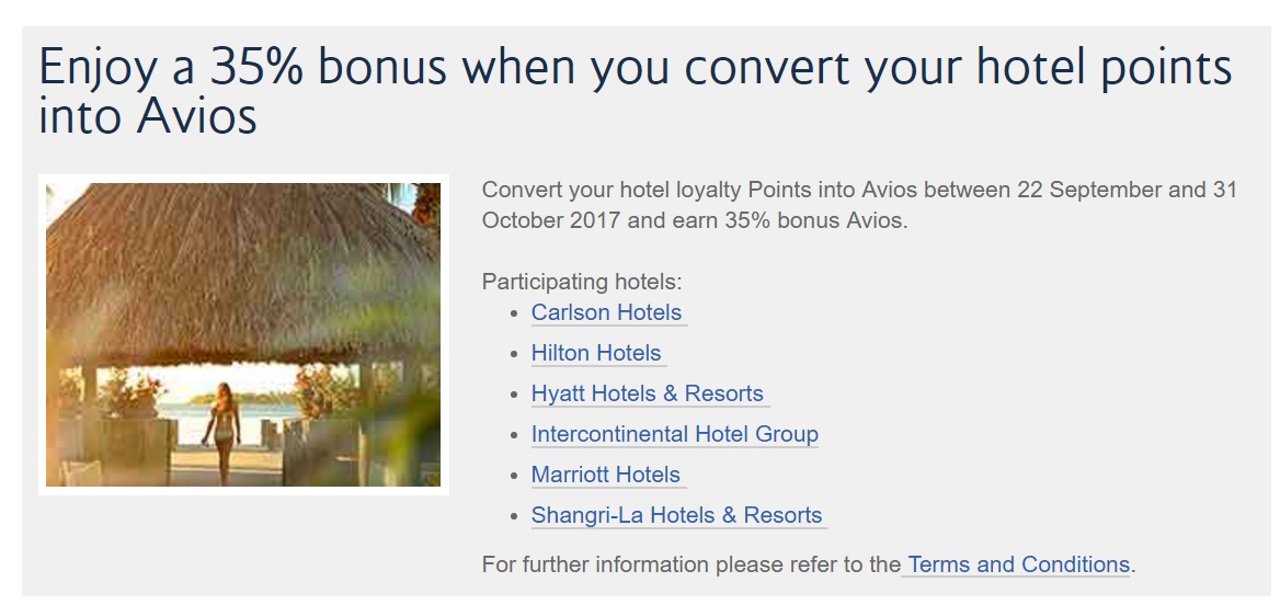 [Expired] Avios transfer bonus: solid use of SPG/Marriott points