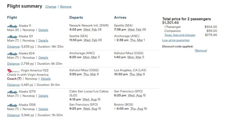 Alaska Airlines Companion Fare Complete Guide