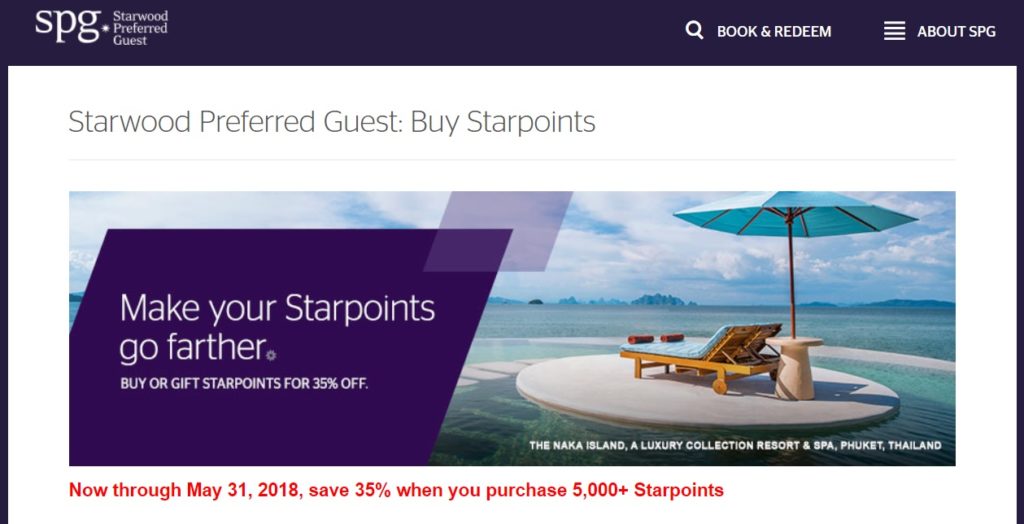 (EXPIRED) Reminder: Last day to buy SPG points for a 35% discount ...