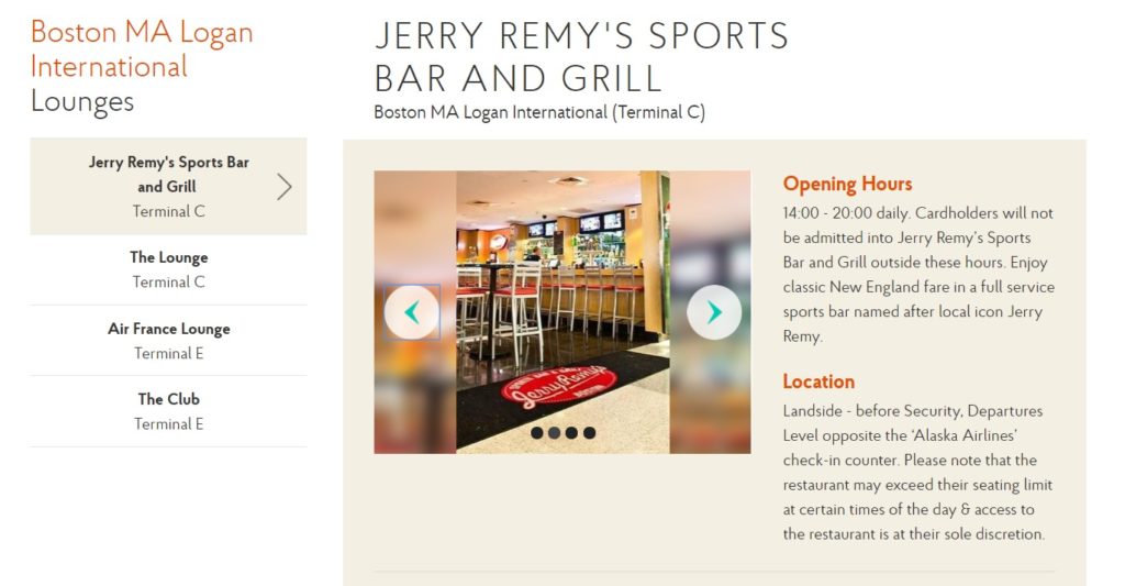 Priority Pass adds restaurant at Boston airport