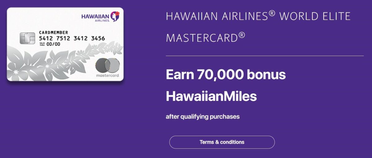 Barclays Hawaiian Airlines Mastercard: 70k miles after only one purchase