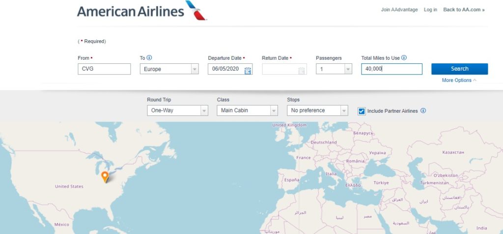 Yeah, AA's award search map tool is pretty cool...and frustrating