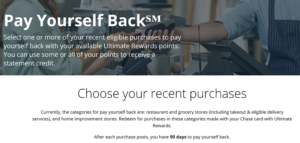 Chase "Pay Yourself Back" Complete Guide (updated categories)