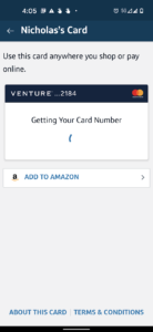 Capital One lets you see your credit card number online