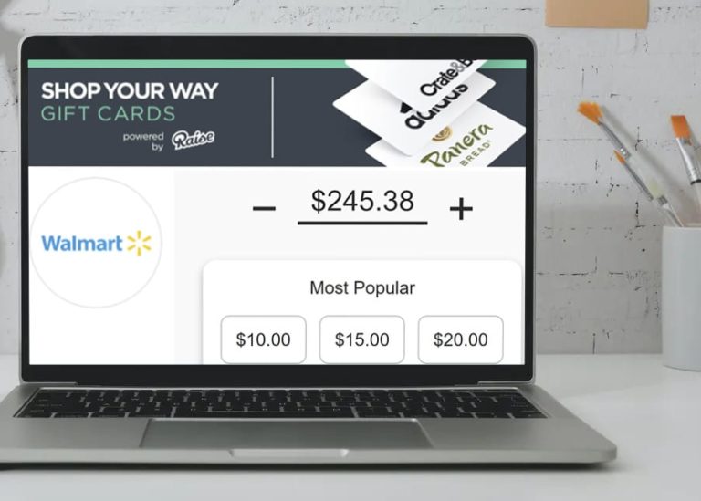 Shop Your Way gift cards: Apple & Walmart gift cards return