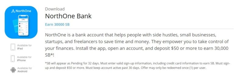 (EXPIRED) Easy money: $300 bank bonus with NorthOne app and Swagbucks