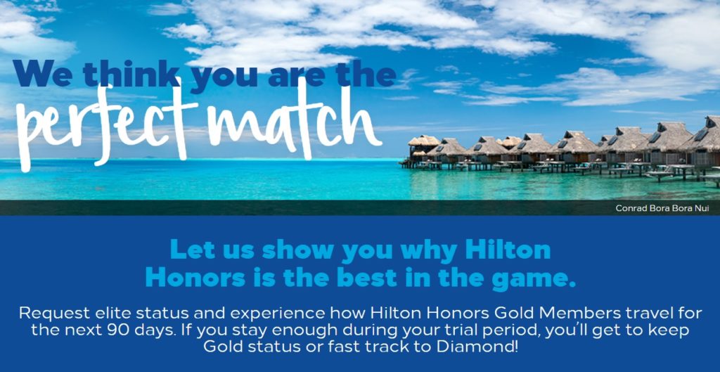 Get Hilton Diamond Status After 9 Nights With Status Match (Good ...