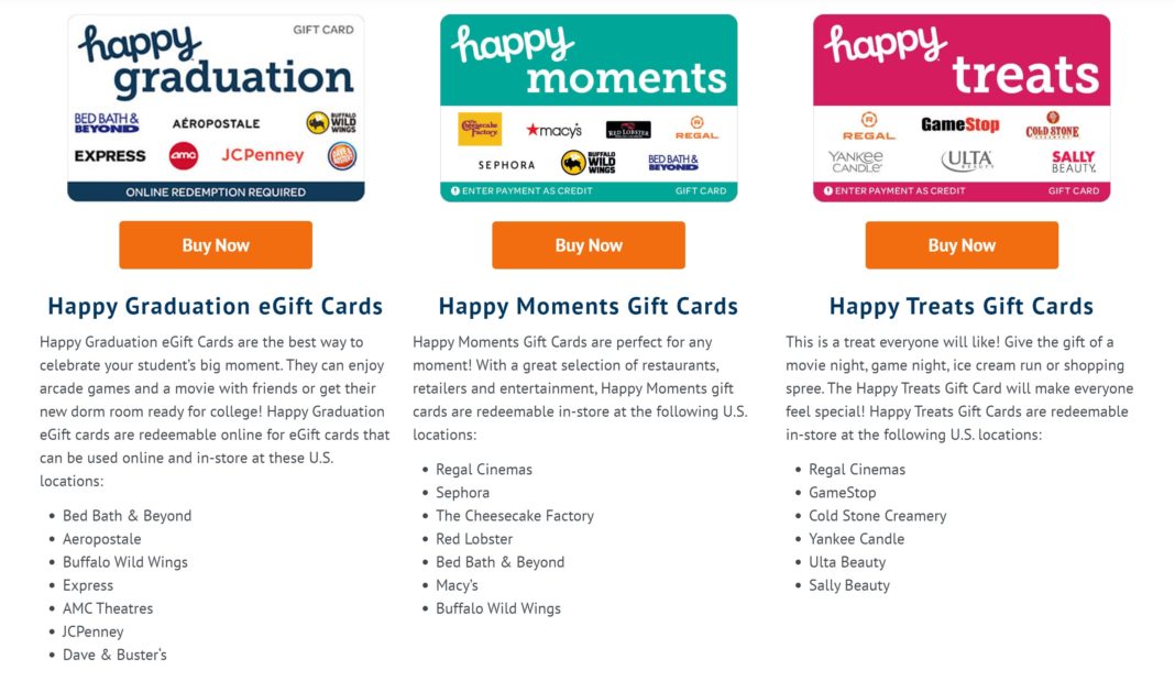 (EXPIRED) 7% back on Happy gift cards at GiftCards.com via TopCashBack