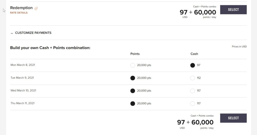 Combining Marriott awards, certificates, and paid nights in a single ...