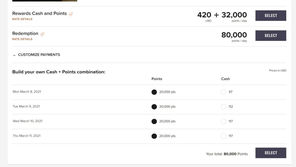 Combining Marriott awards, certificates, and paid nights in a single ...