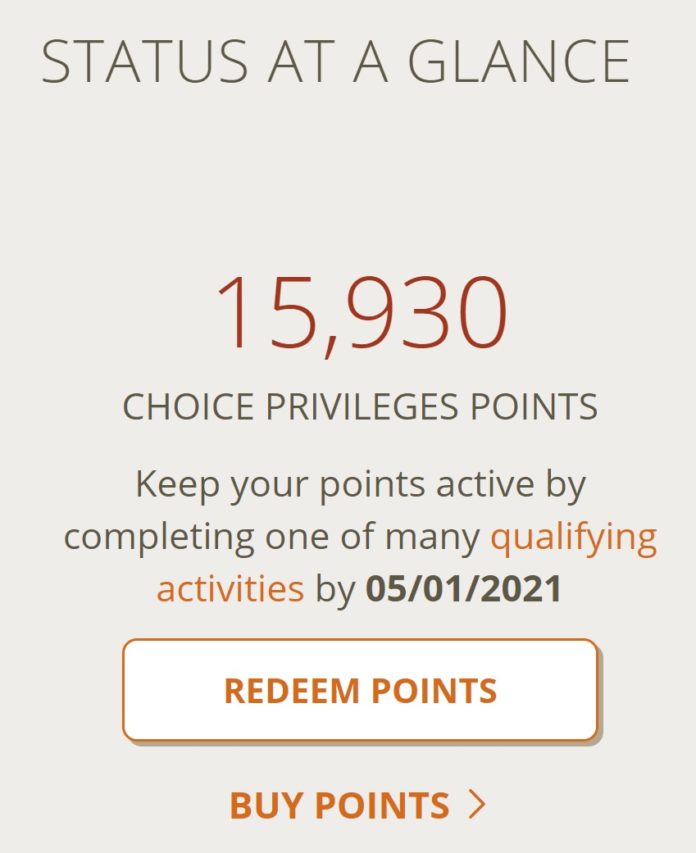 How to keep Choice Privileges points alive