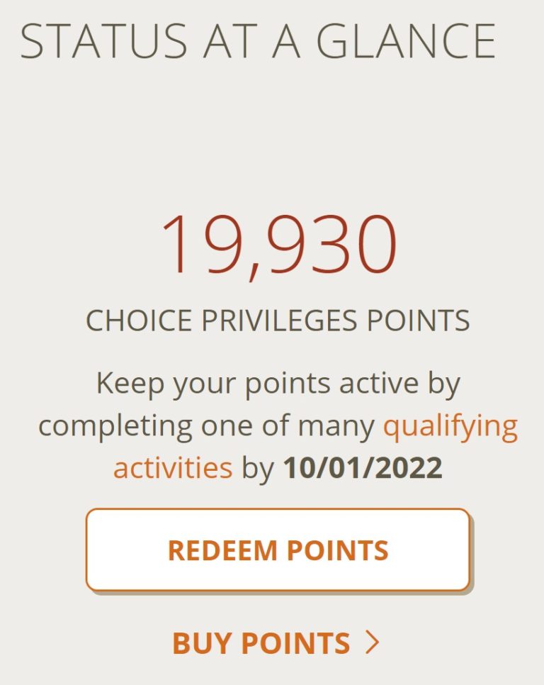 How to keep Choice Privileges points alive