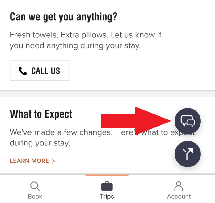 Marriott chat upgrade success