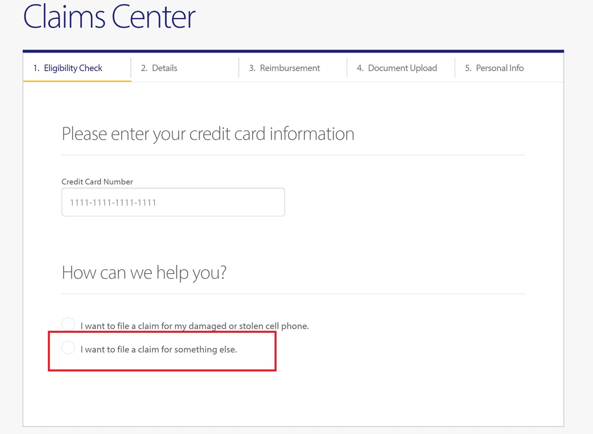 An experience with credit card return protection