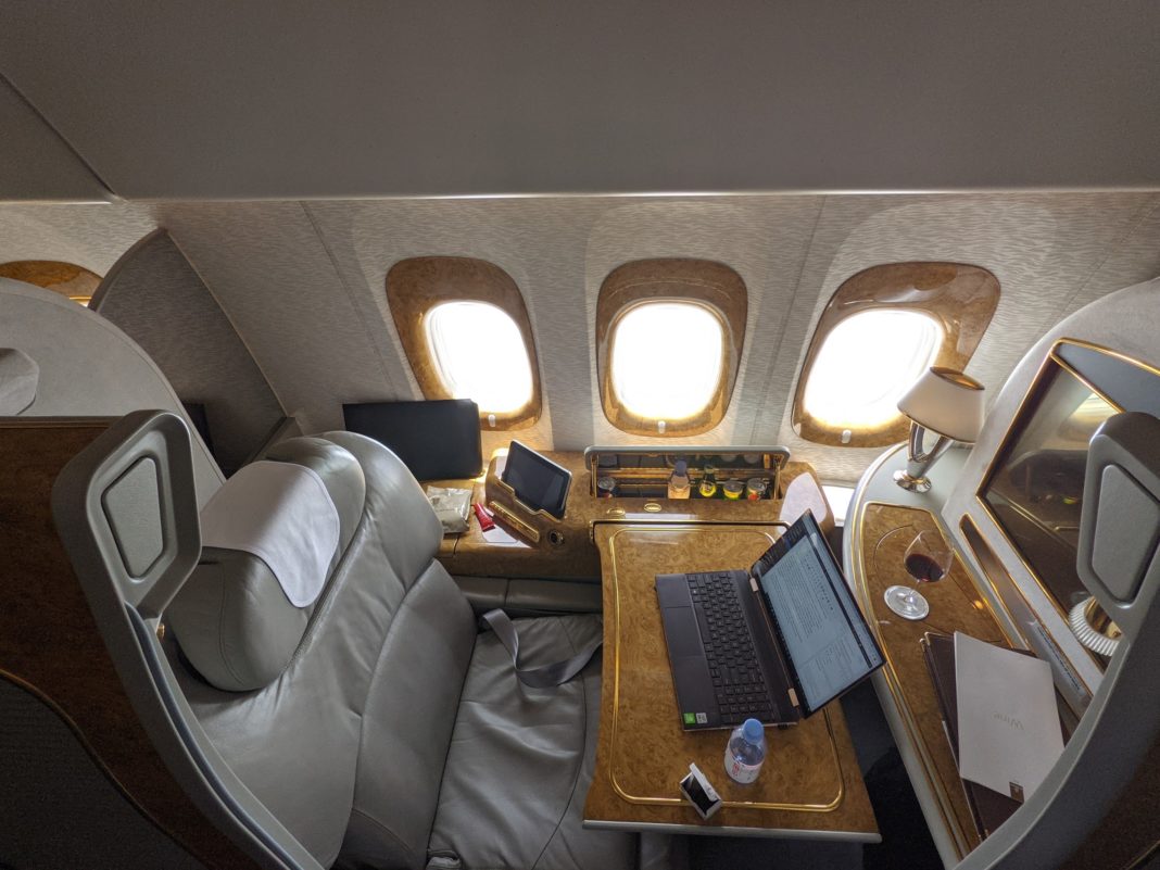 Book Emirates first class with Qantas or Air Canada miles