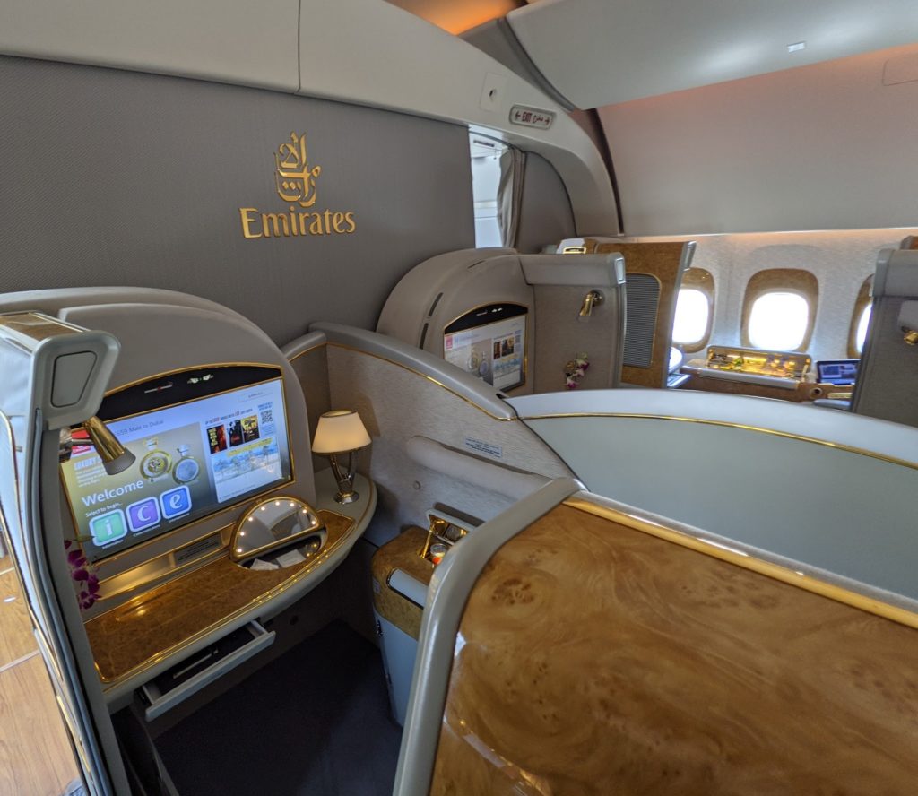 Book Emirates first class with Qantas or Air Canada miles