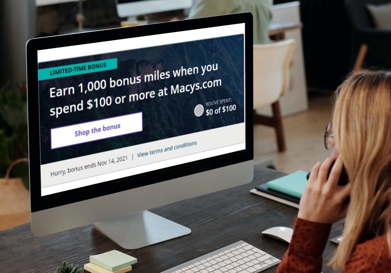 (EXPIRED) Extra 1K United miles with $100 Macy's purchase today