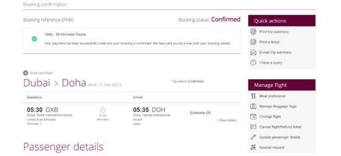 Finding Qatar availability and booking it without moving Avios