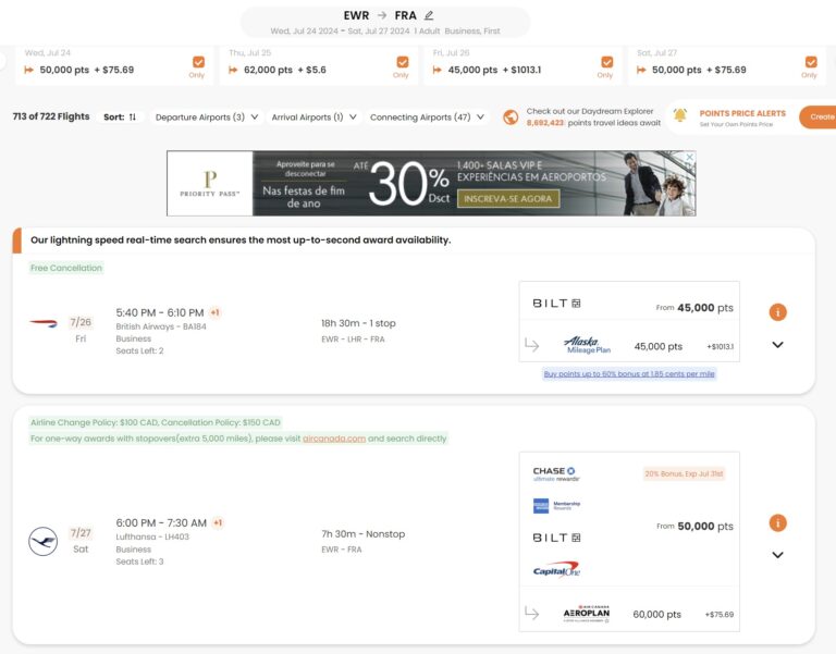 A beginner's guide to searching for partner award flights