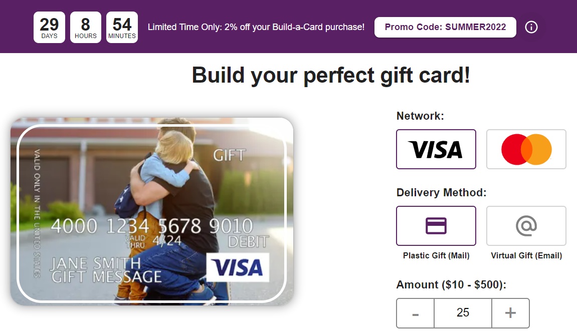 EXPIRED Gift Card Granny Save 2 On Visa Mastercard Gift Cards With Promo Code SUMMER2022