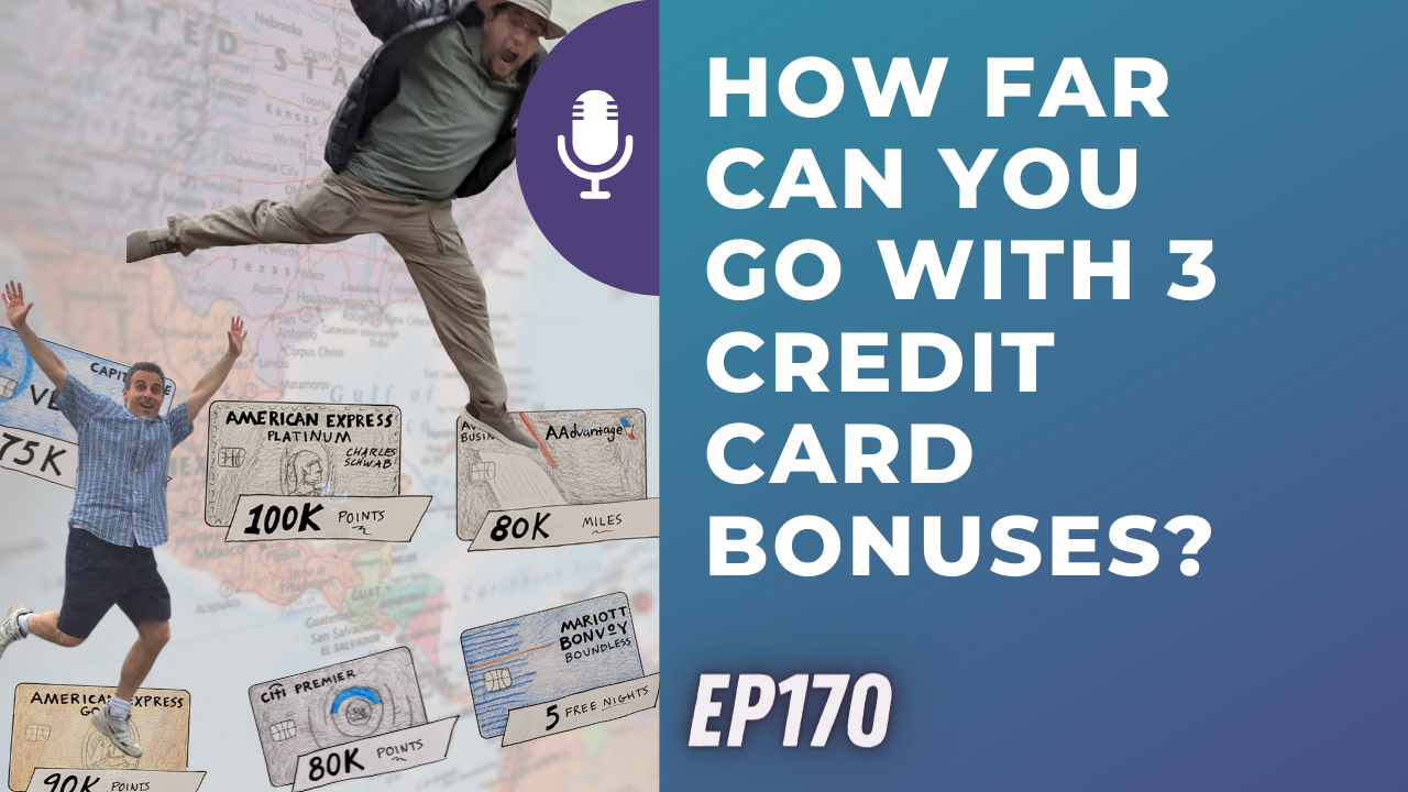 How far can you go with 3 credit card bonuses?