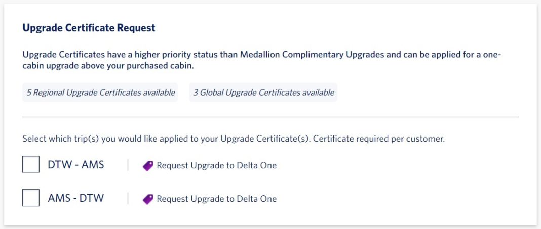 Apply Delta Upgrade Certificates Online