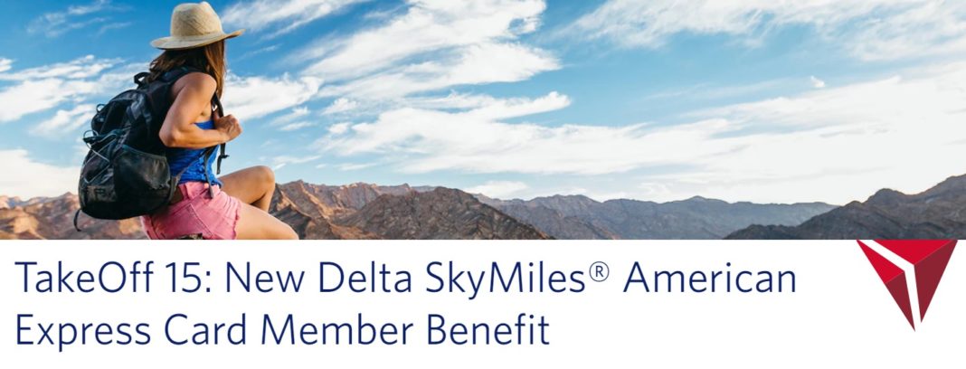 Delta Launches TakeOff 15: Cardholders Save 15% On Award Flights
