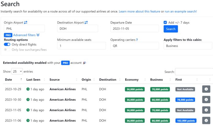 Seats.aero: a wonderfully nerdy tool for finding Unicorn flight awards