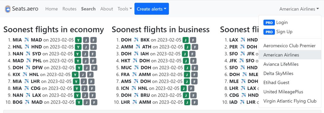 Seats.aero: a wonderfully nerdy tool for finding Unicorn flight awards
