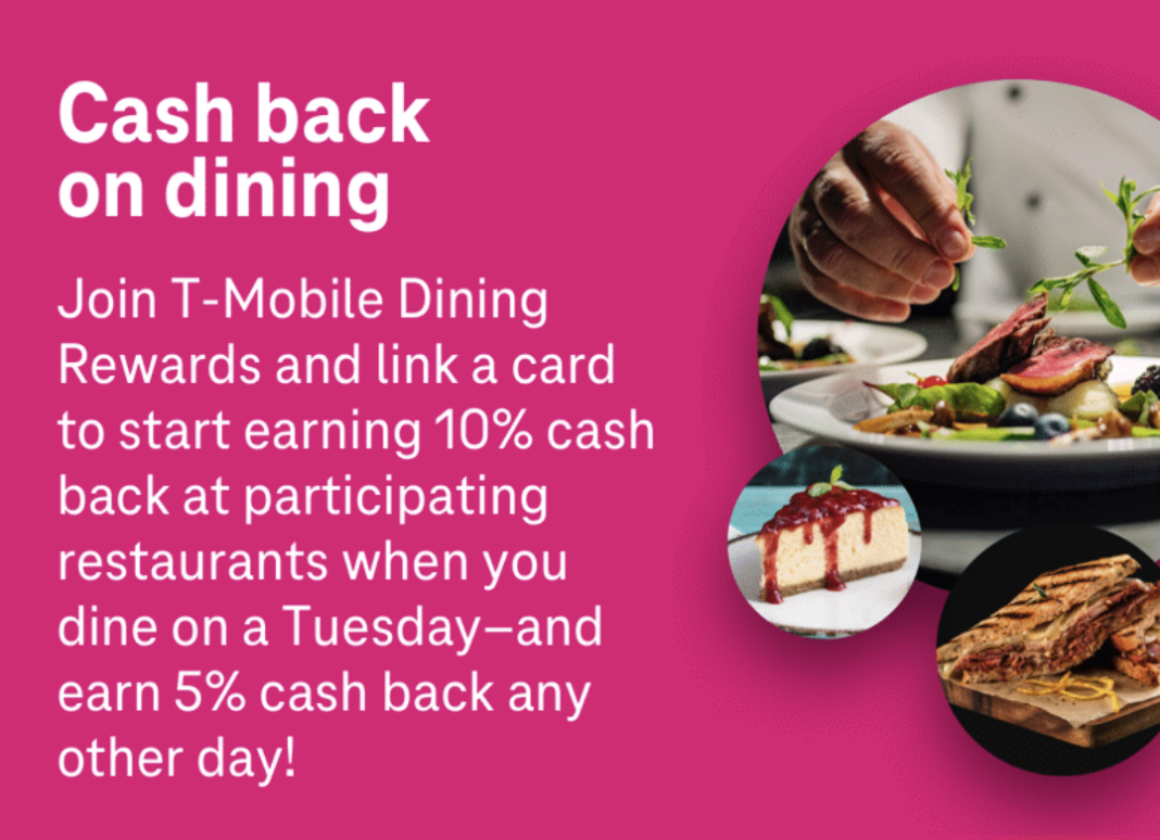 T-Mobile Dining Rewards: Earn 10% Cashback On Dining On Tuesdays, 5% ...