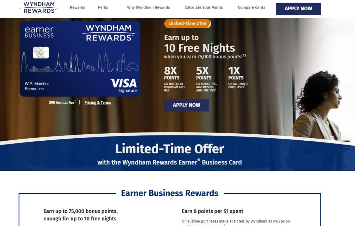 New 75K offer on Wyndham Earner Business card (with high spend)