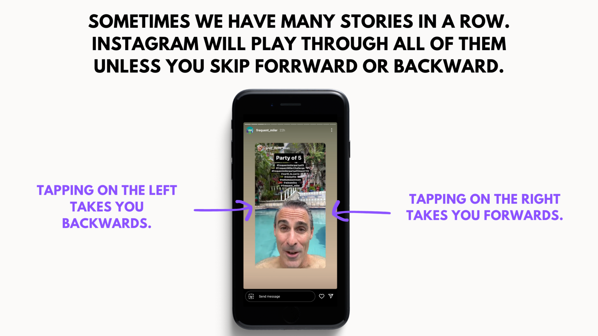 How to follow and watch our Party of 5 Challenge stories on Instagram