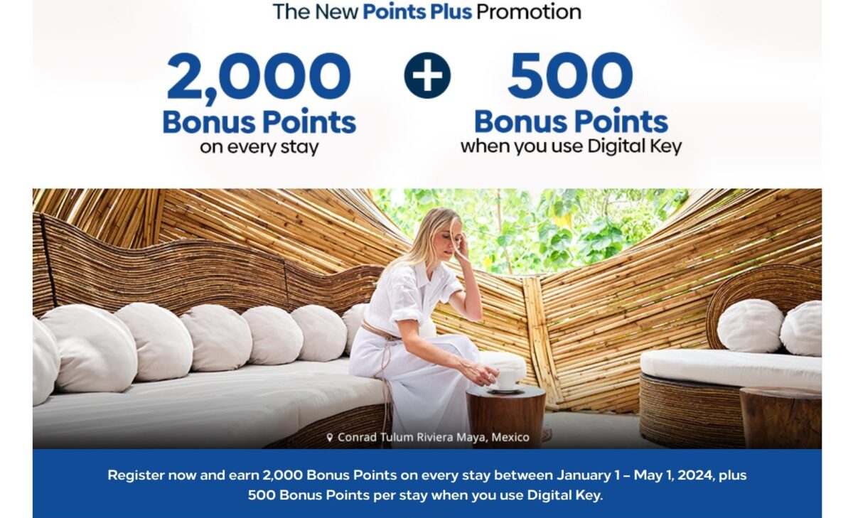 (EXPIRED) Hilton Honors Q1 Promo: 2000 points on each stay, 500 extra ...