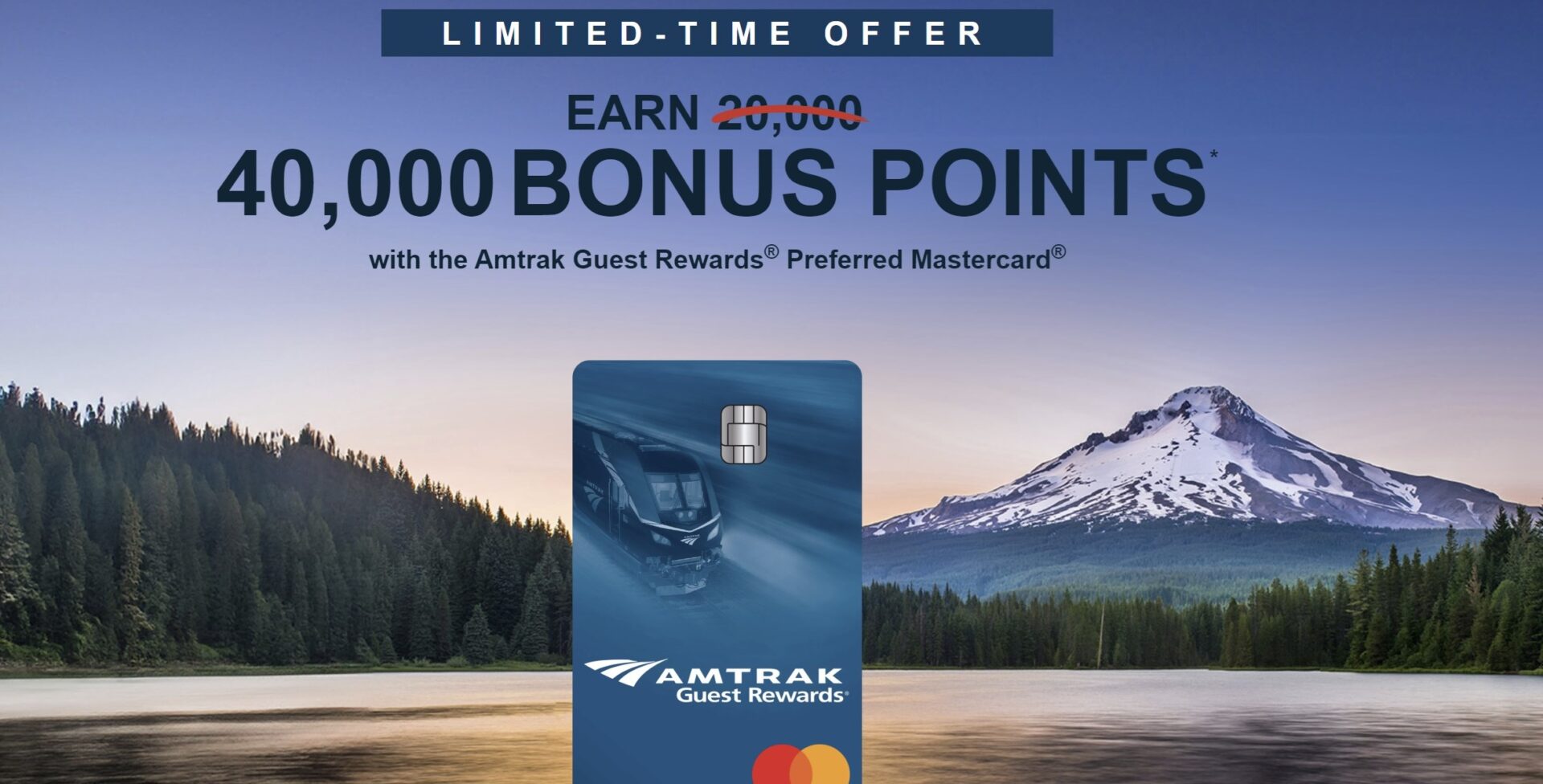 (EXPIRED) Amtrak card's highly valuable 40K offer returns
