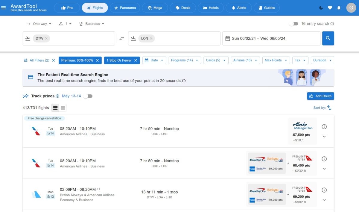AwardTool: a powerful award search tool with up to 32 simultaneous ...