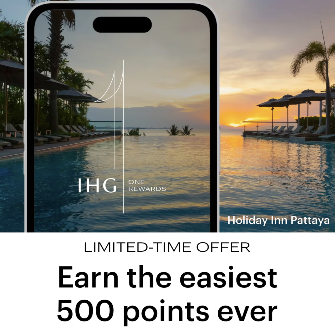 (EXPIRED) IHG: Get 500 points free when downloading app & logging in