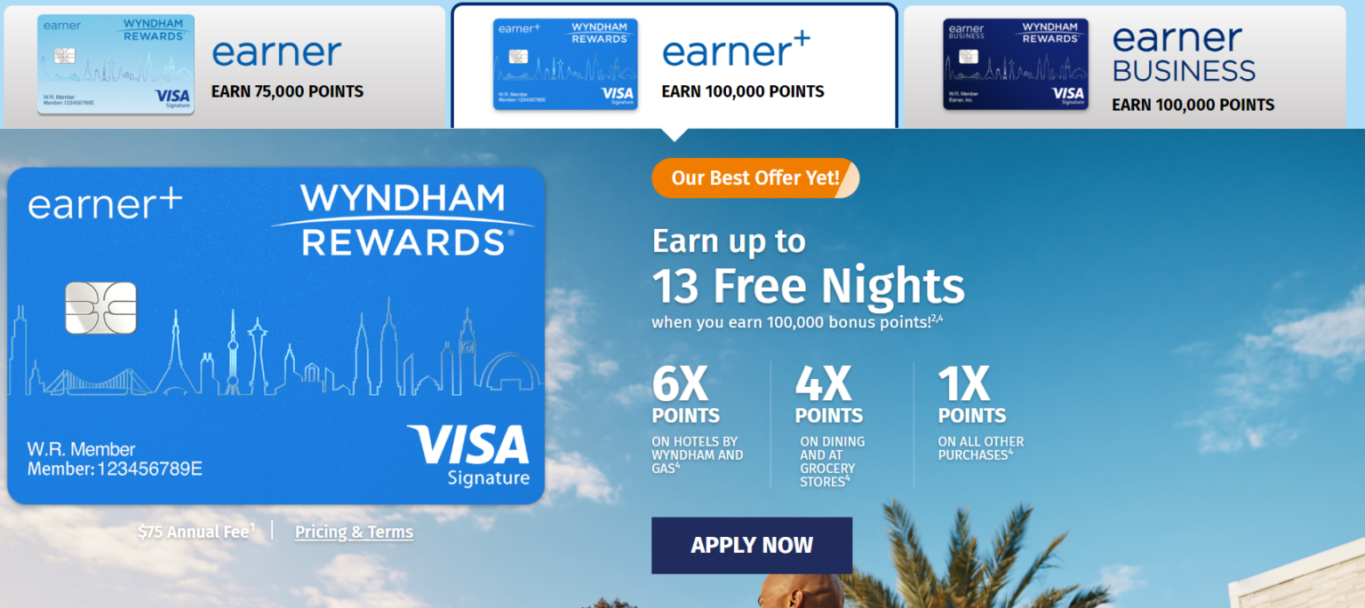 Barclays Wyndham Earner Cards: Best Ever 75K and 100K Offers