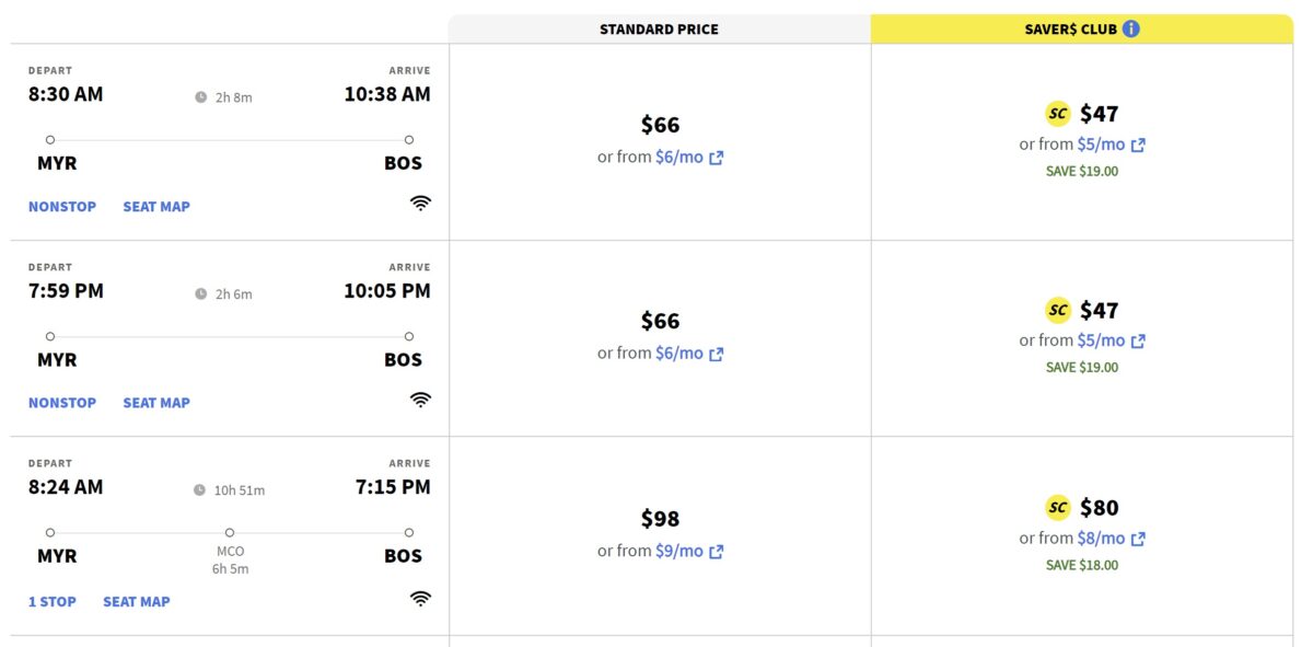 Taking Spirit for a spin to test the value of the Savers Club and Free ...