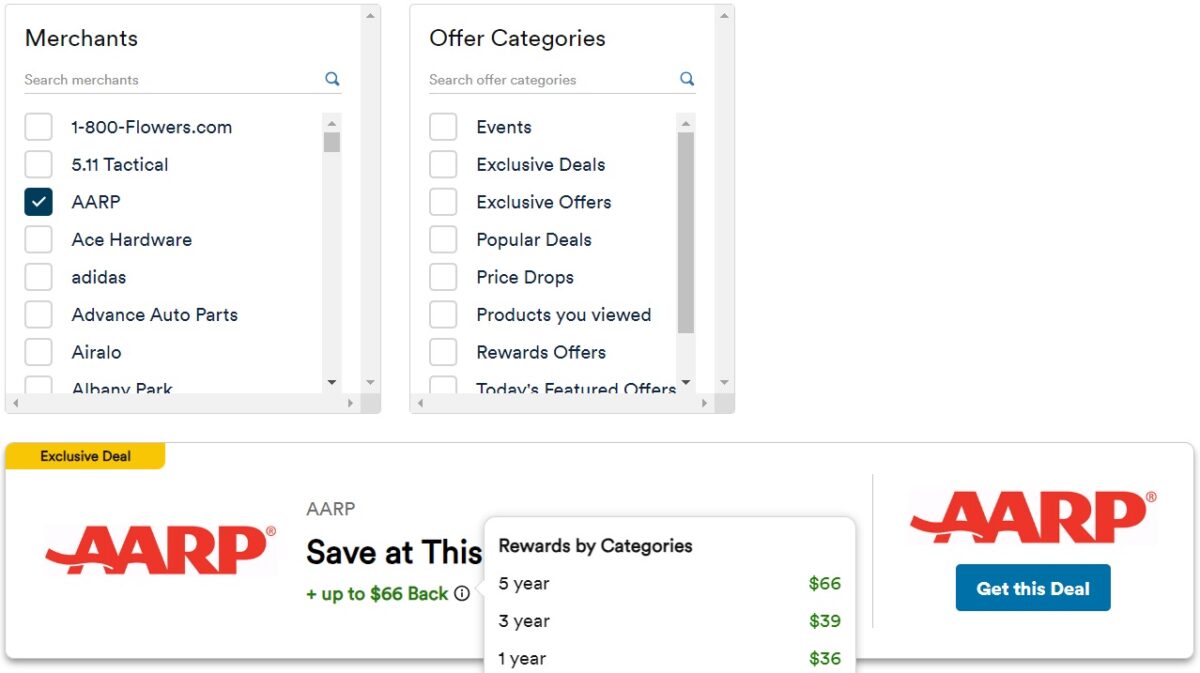 (EXPIRED) Moneymaking AARP membership offer: $45 membership with $66 cashback + $8 statement credit