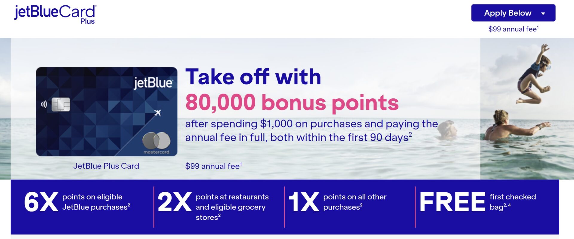 (EXPIRED) 80K JetBlue points on $1K spend with new card offer