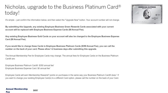 120,000 Membership Rewards points Business Platinum upgrade offers (after $10K in purchases) for ...