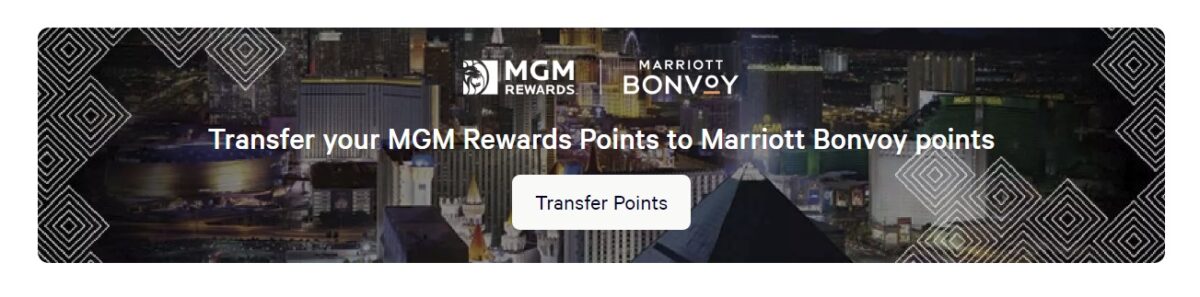You can now transfer points between Marriott and MGM Rewards