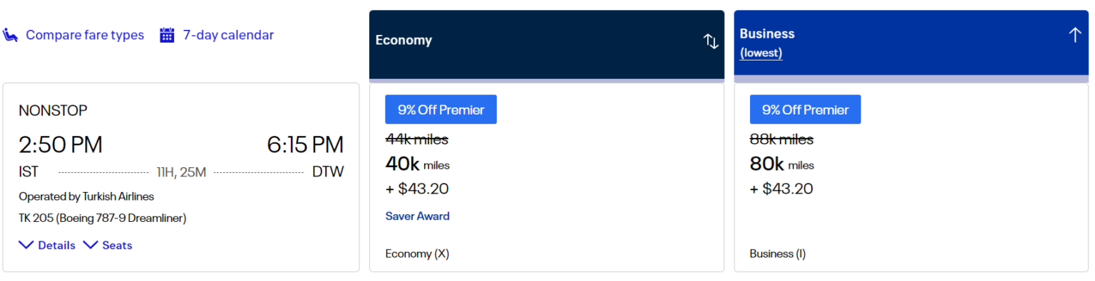 United giving award flight discounts to Premier members & cardholders ...