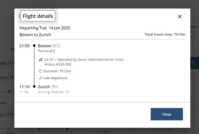 Understanding the Air Canada Aeroplan award chart
