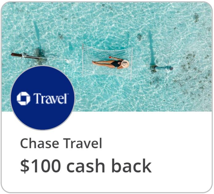 Chase Travel℠ Chase Offer: Spend $600 & get $100 back (targeted)