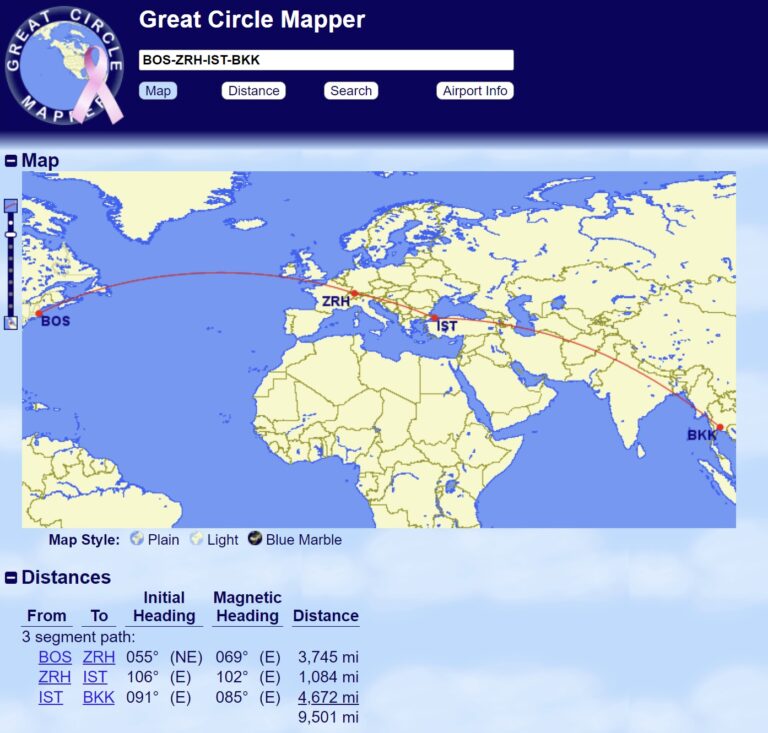 Understanding the Air Canada Aeroplan award chart