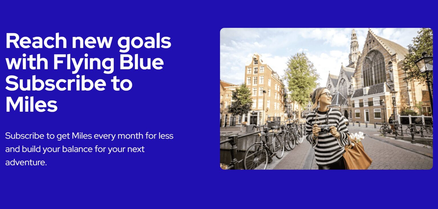 Air France / KLM Flying Blue offering subscriptions to buy miles