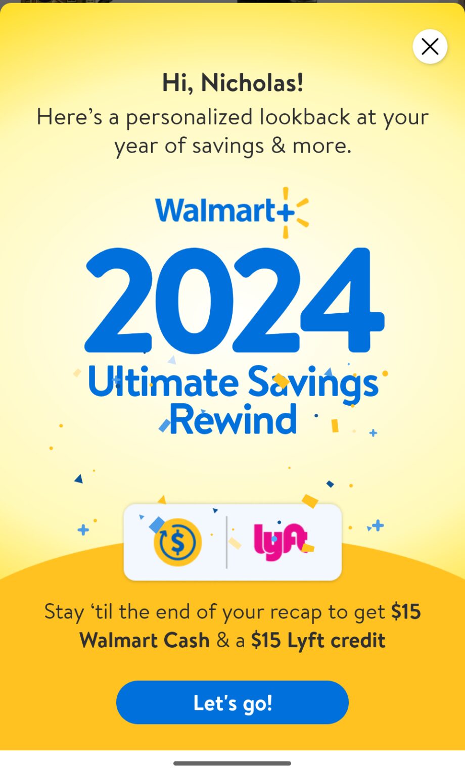 Possible free $15 in Walmart cash for Walmart+ subscribers