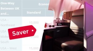 Virgin Atlantic still has award charts, and they're pretty good
