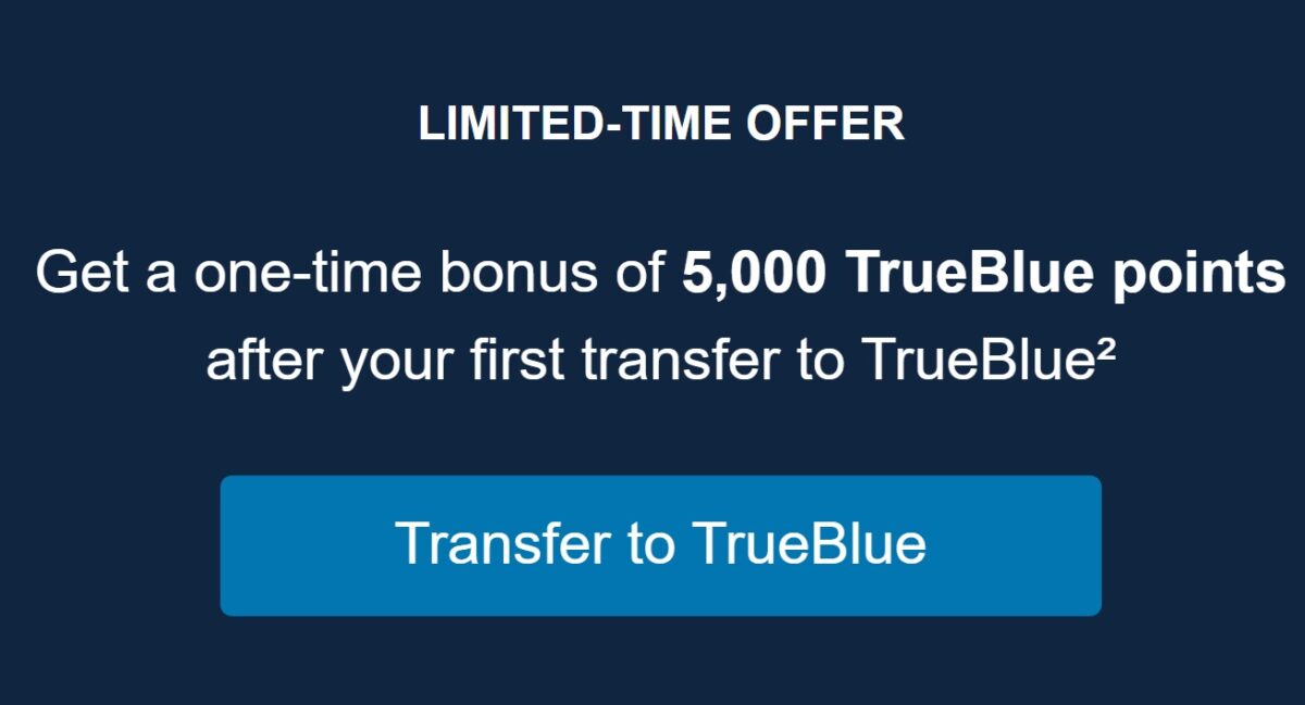 (EXPIRED) Get 5k bonus JetBlue TrueBlue points when transferring 1k ...